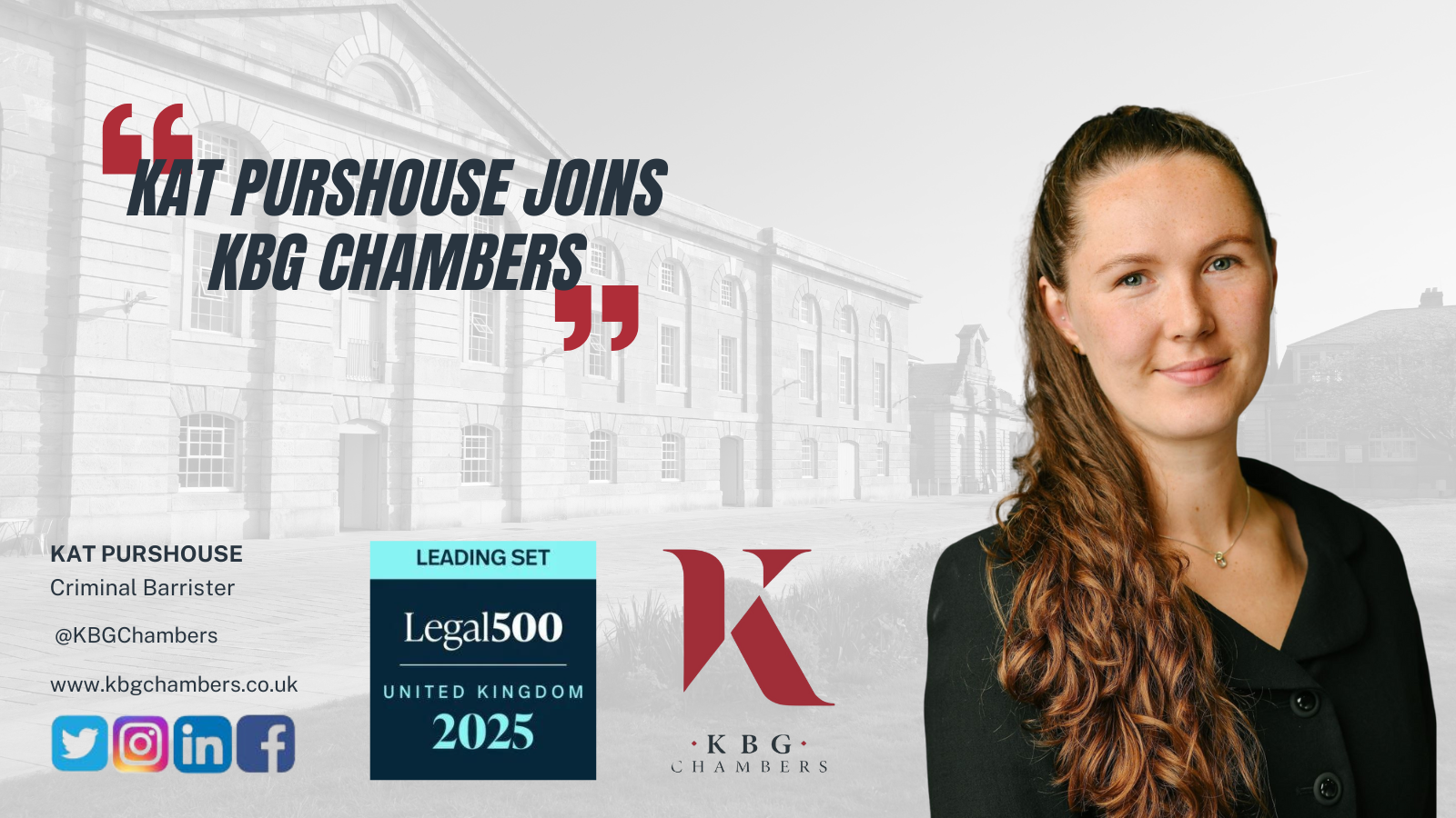 Kat Purshouse Joins KBG Chambers - KBG Chambers