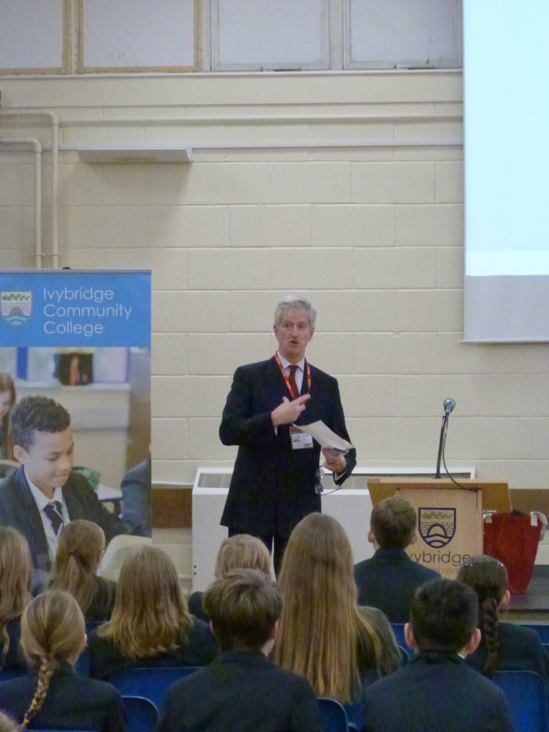 Nigel Hall provides a talk at Ivybridge Community College - KBG Chambers